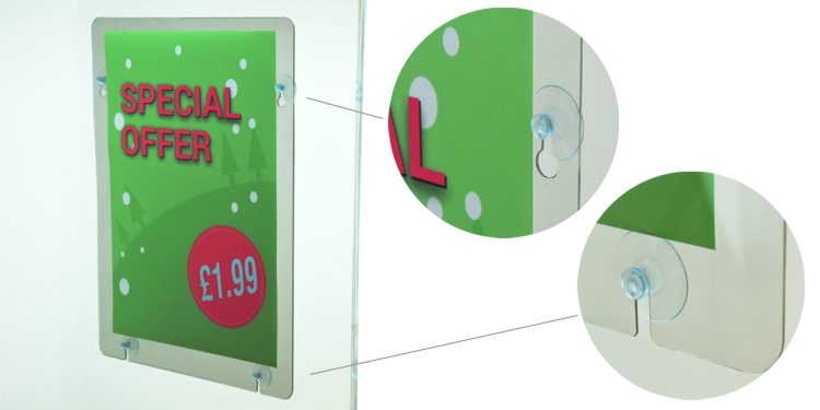 Eye catching window poster holders - which ones are right for your shop?