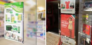 Eye catching window poster holders - which ones are right for your shop?