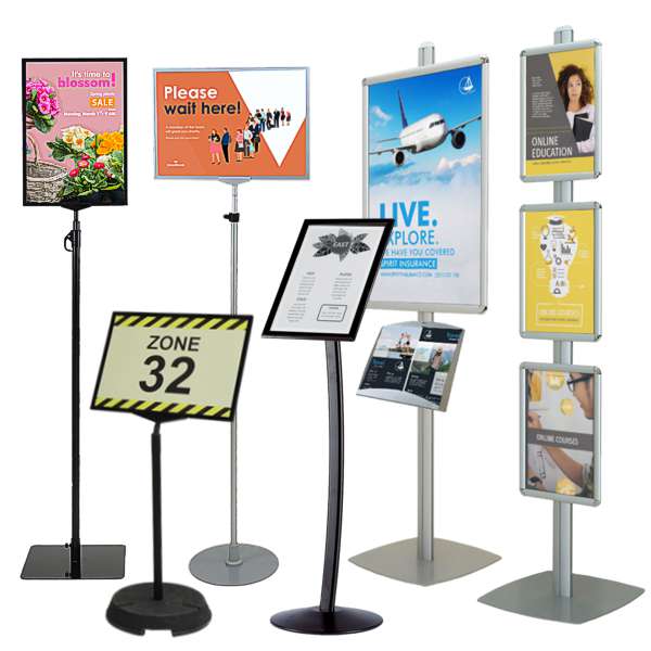 Sign Holders, Poster Frames, Signage Systems by Green Magic