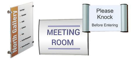 Office signs and Door signs | Using printed inserts