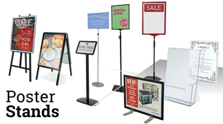Poster stands | Poster display stands