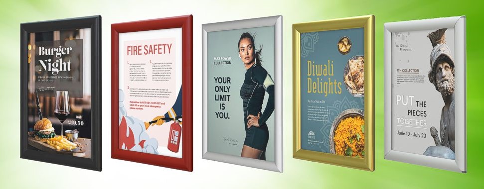 Coloured snap frames